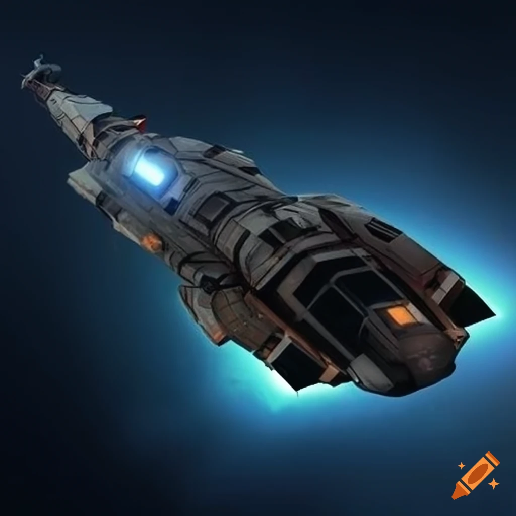 Small spaceship on Craiyon