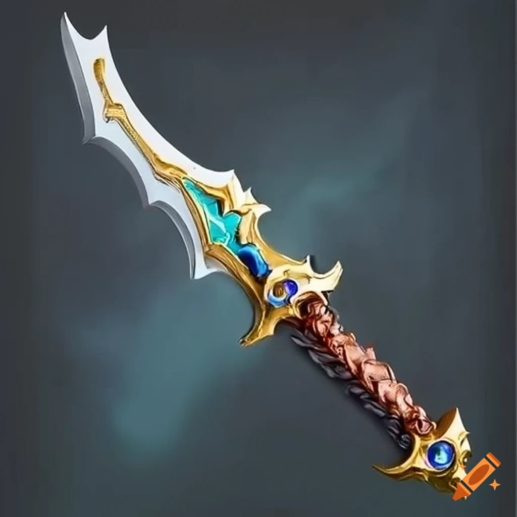 Mythic master sword with a perfect wave design on Craiyon