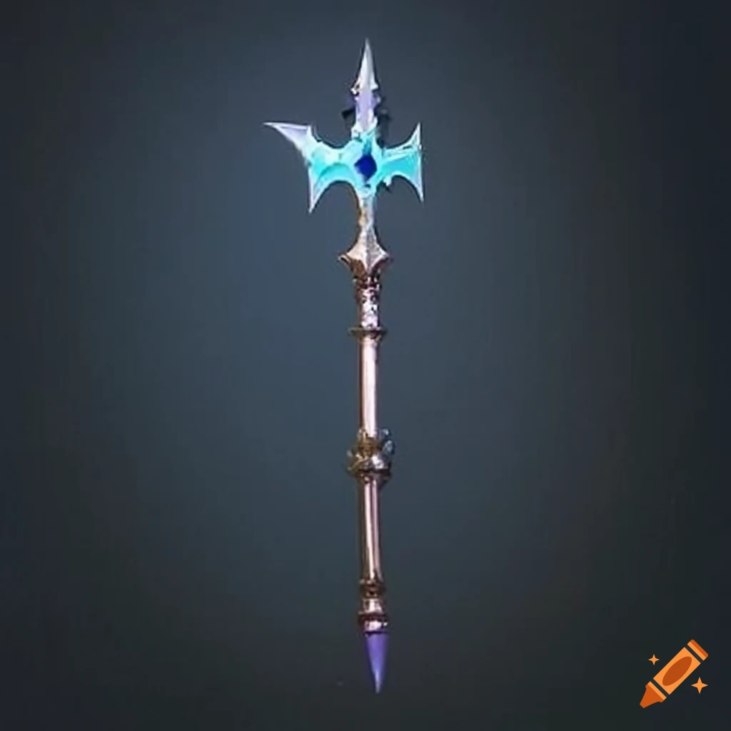 Magic perfect master halberd on Craiyon