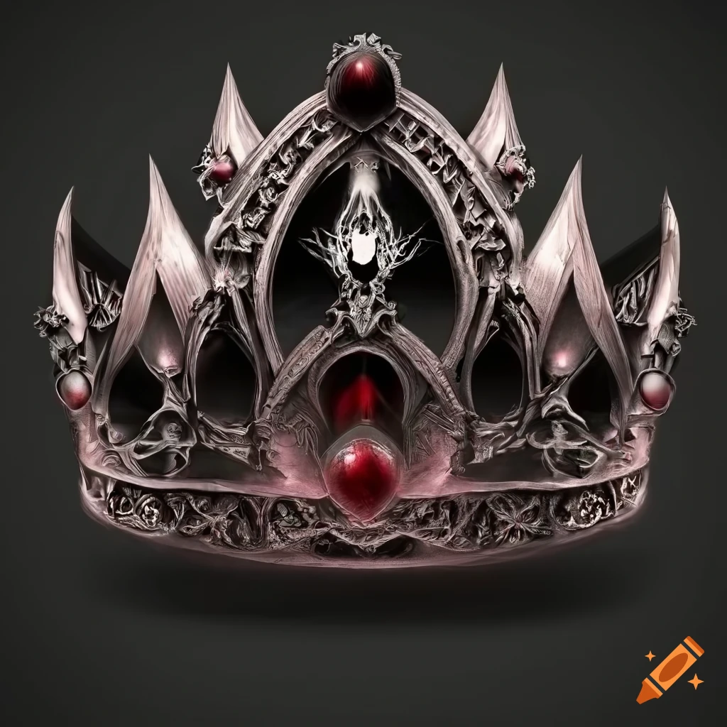 Highly realistic Gothic style crowns with bat-inspired design and ...