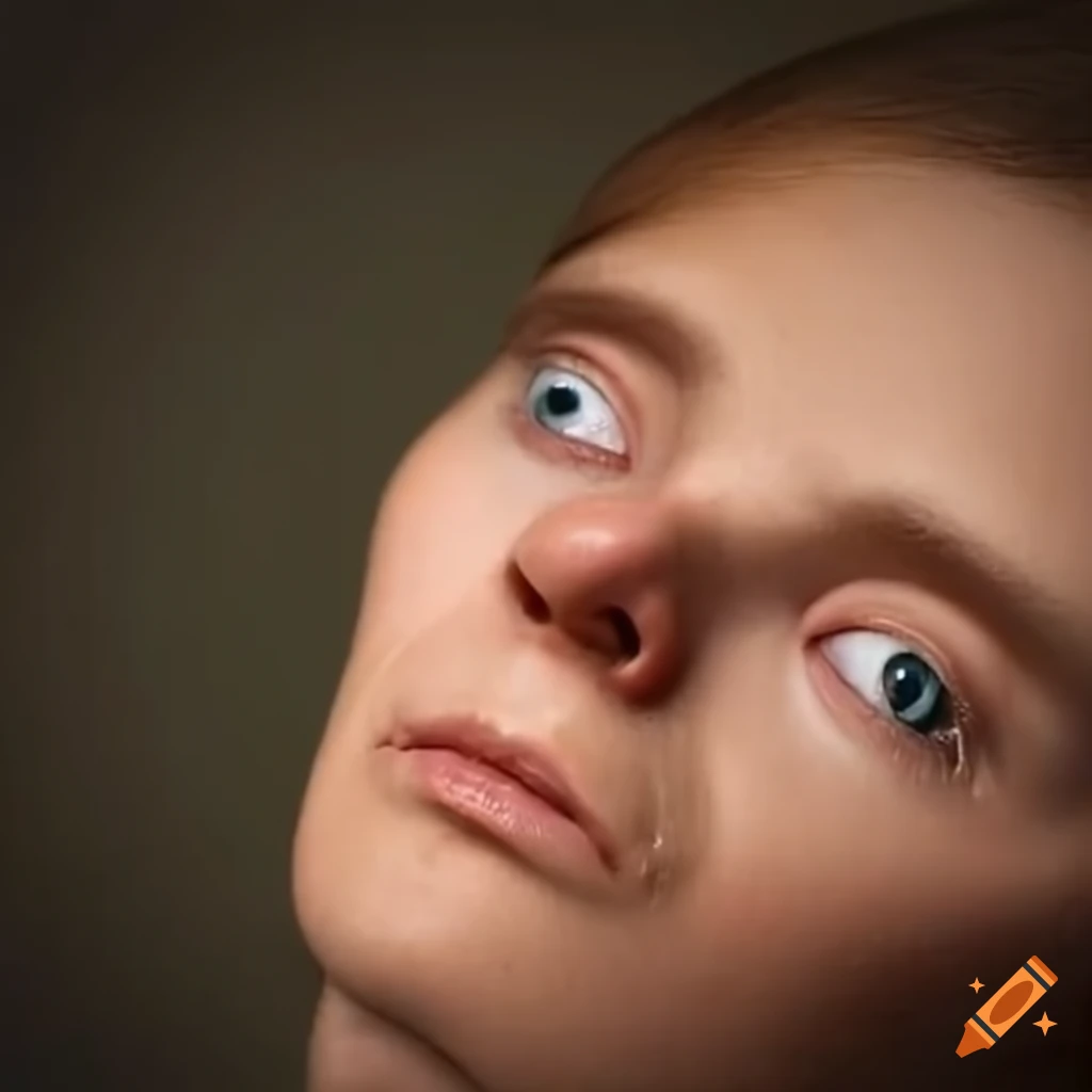 Person mewing on Craiyon