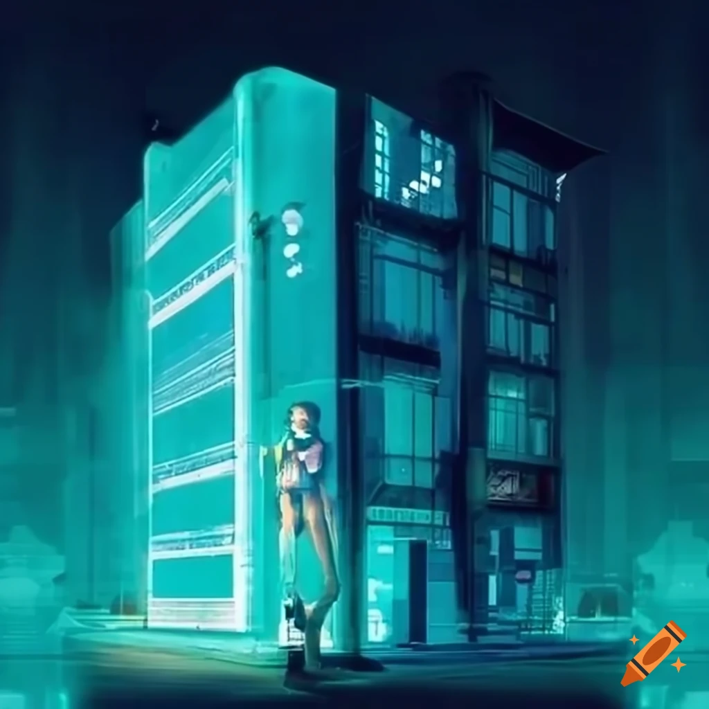 Stylish cyberpunk medical center advertisement on Craiyon