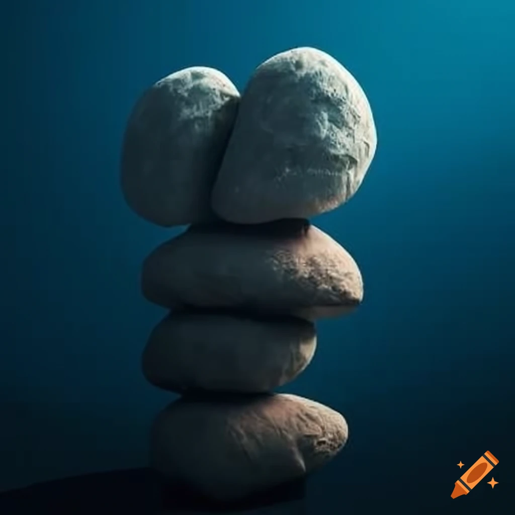 Close-up of a rock on Craiyon