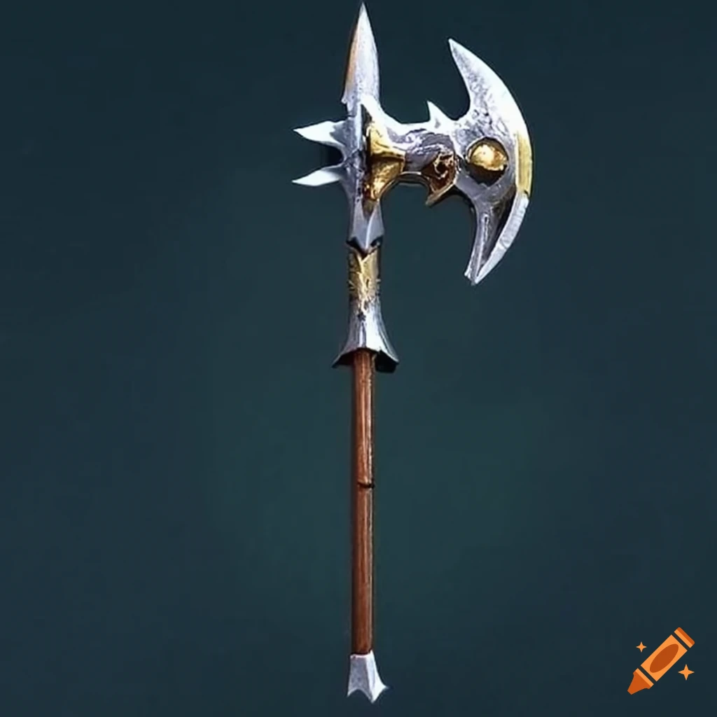 Magic perfect master halberd on Craiyon