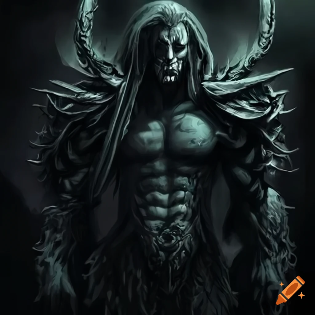Dark god deity on Craiyon