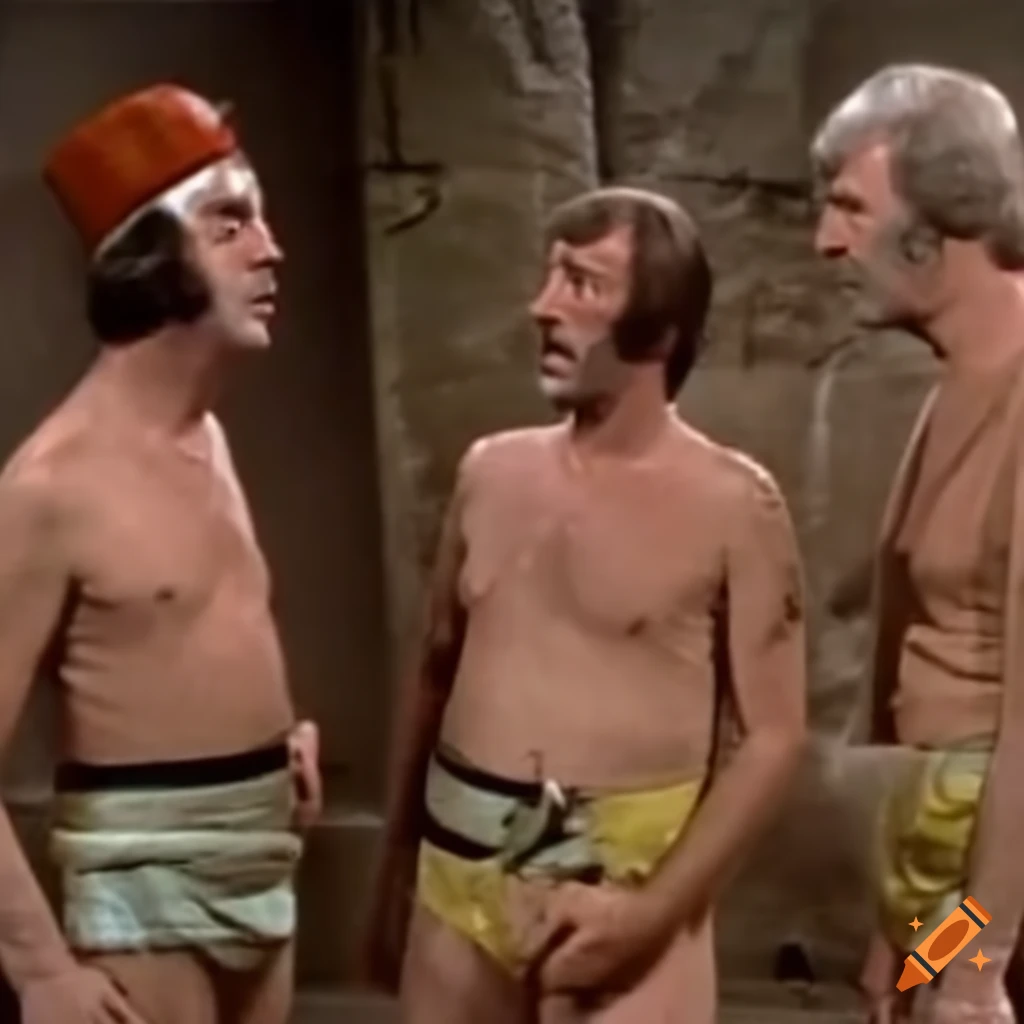 Monty python sketch with israeli diaper force on Craiyon