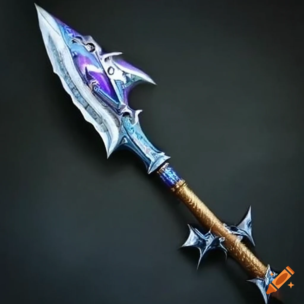 Magic perfect master halberd on Craiyon