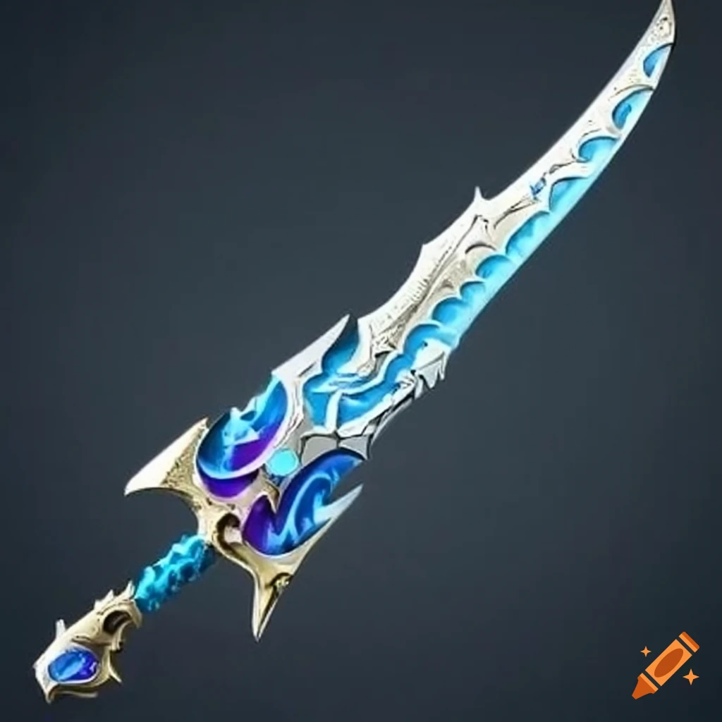 Mythic master sword with perfect wave design on Craiyon