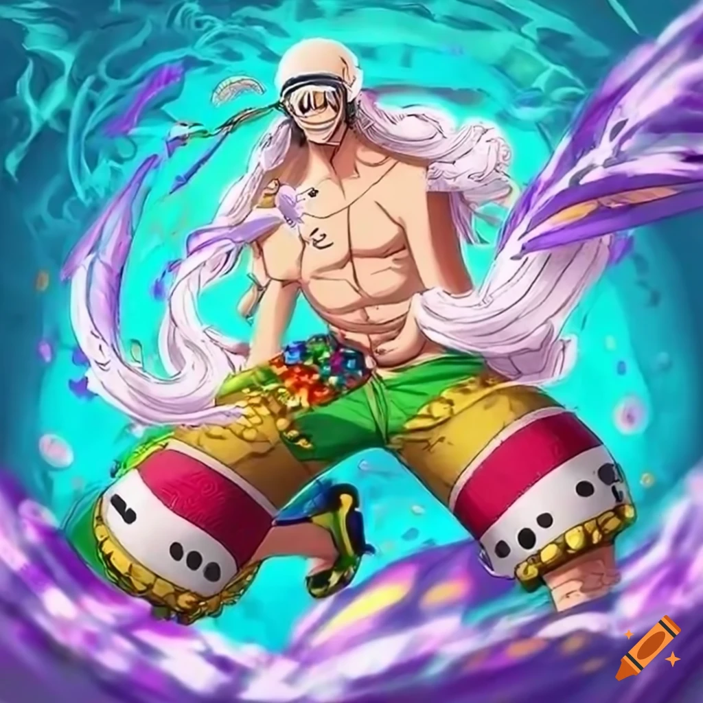 Intricately detailed One Piece character with Coco Coco no Mi fruit in ...