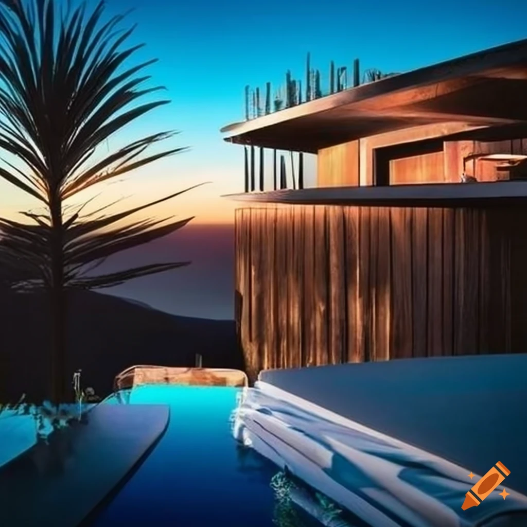 Modern luxurious single-story hotel Ilizwe Lami with ocean views in ...