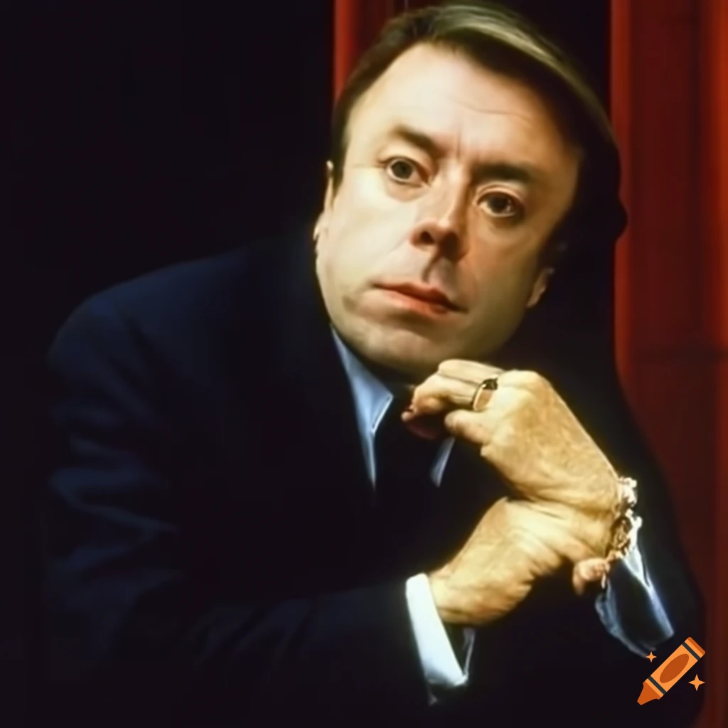 1990s palaeontology adventure show with christopher hitchens on Craiyon