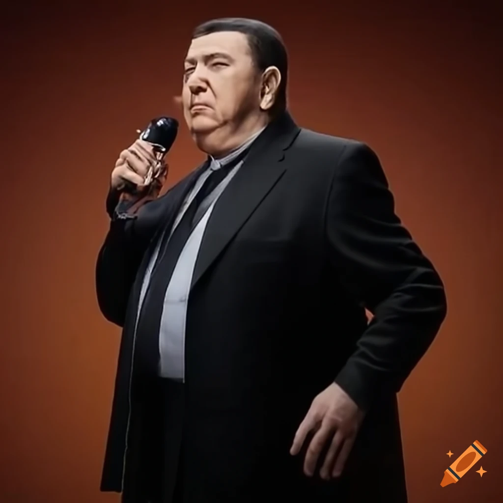 Kobzon lying on the street on Craiyon