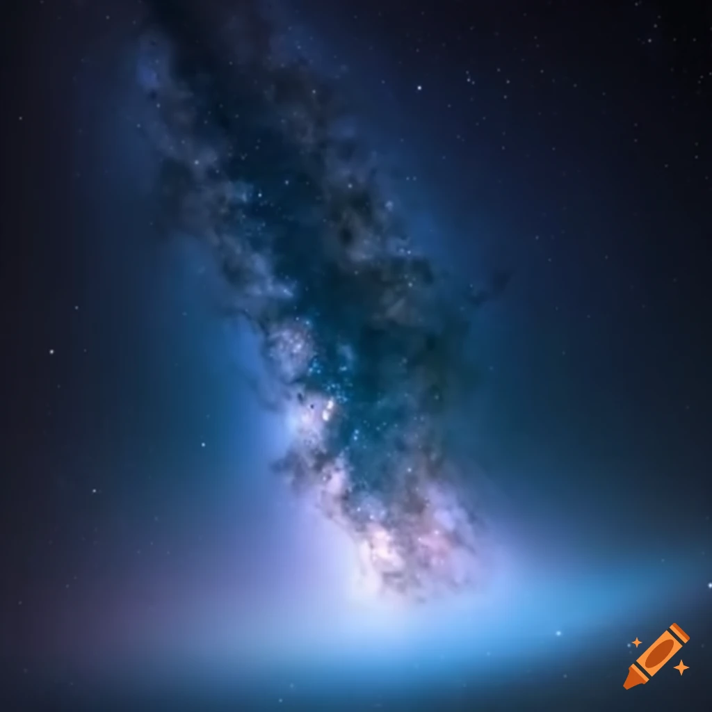 Distant galaxy filled with luminous stars on Craiyon