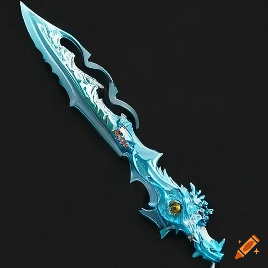 Mythic master sword with a perfect wave design on Craiyon