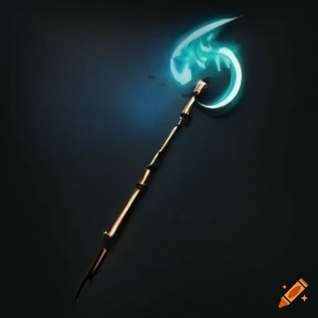 Magic perfect master halberd on Craiyon