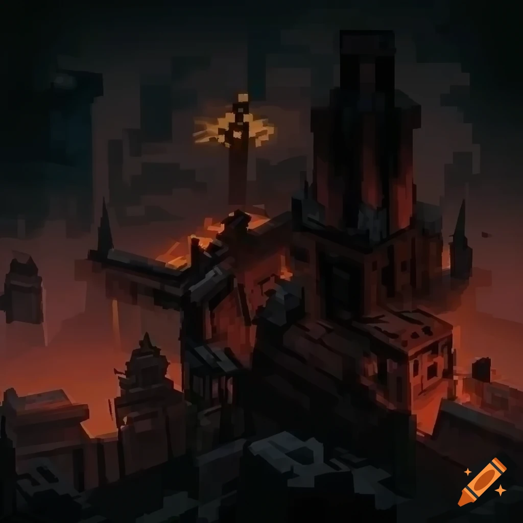 Isometric view of minecraft, darkest dungeon, and runescape on Craiyon