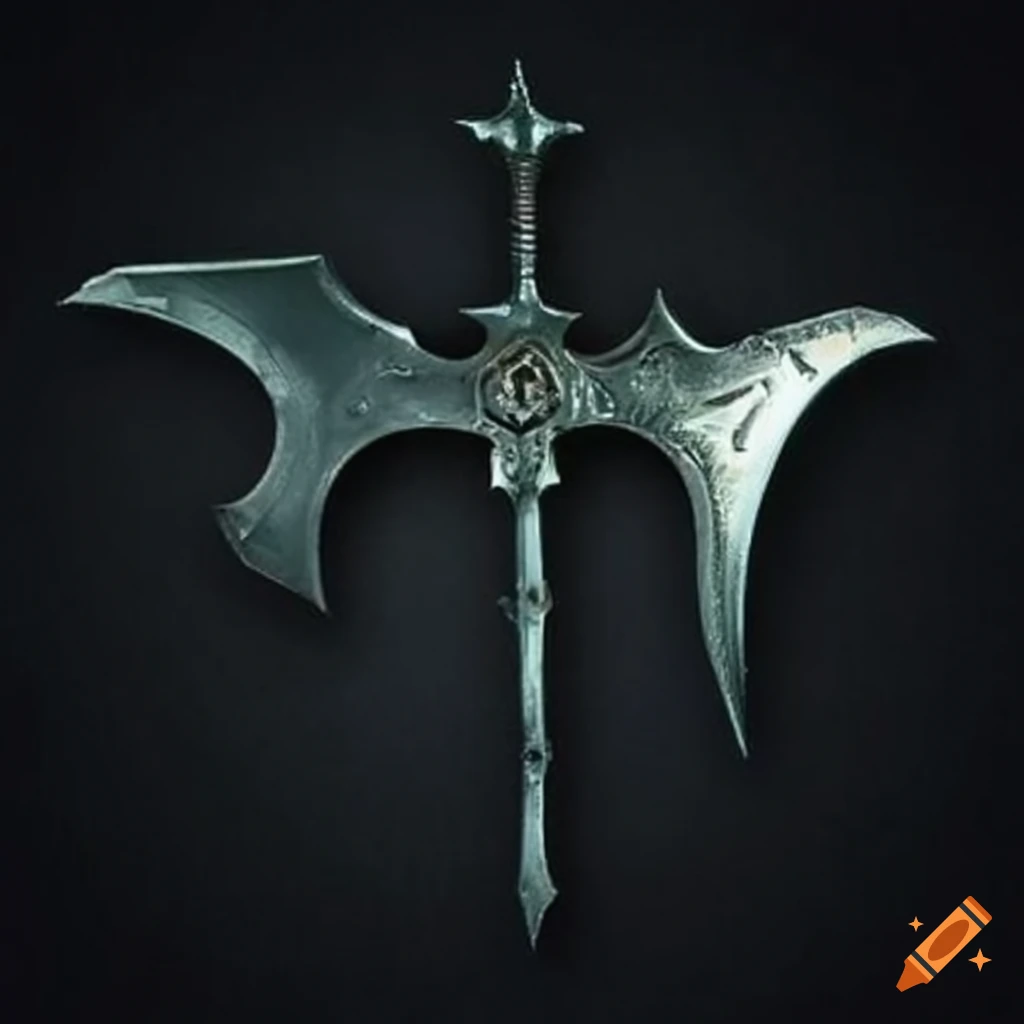 Magic perfect master halberd on Craiyon