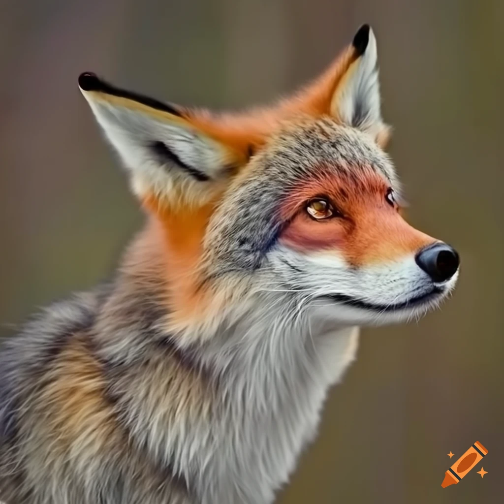 Sweet fox and wolf on Craiyon