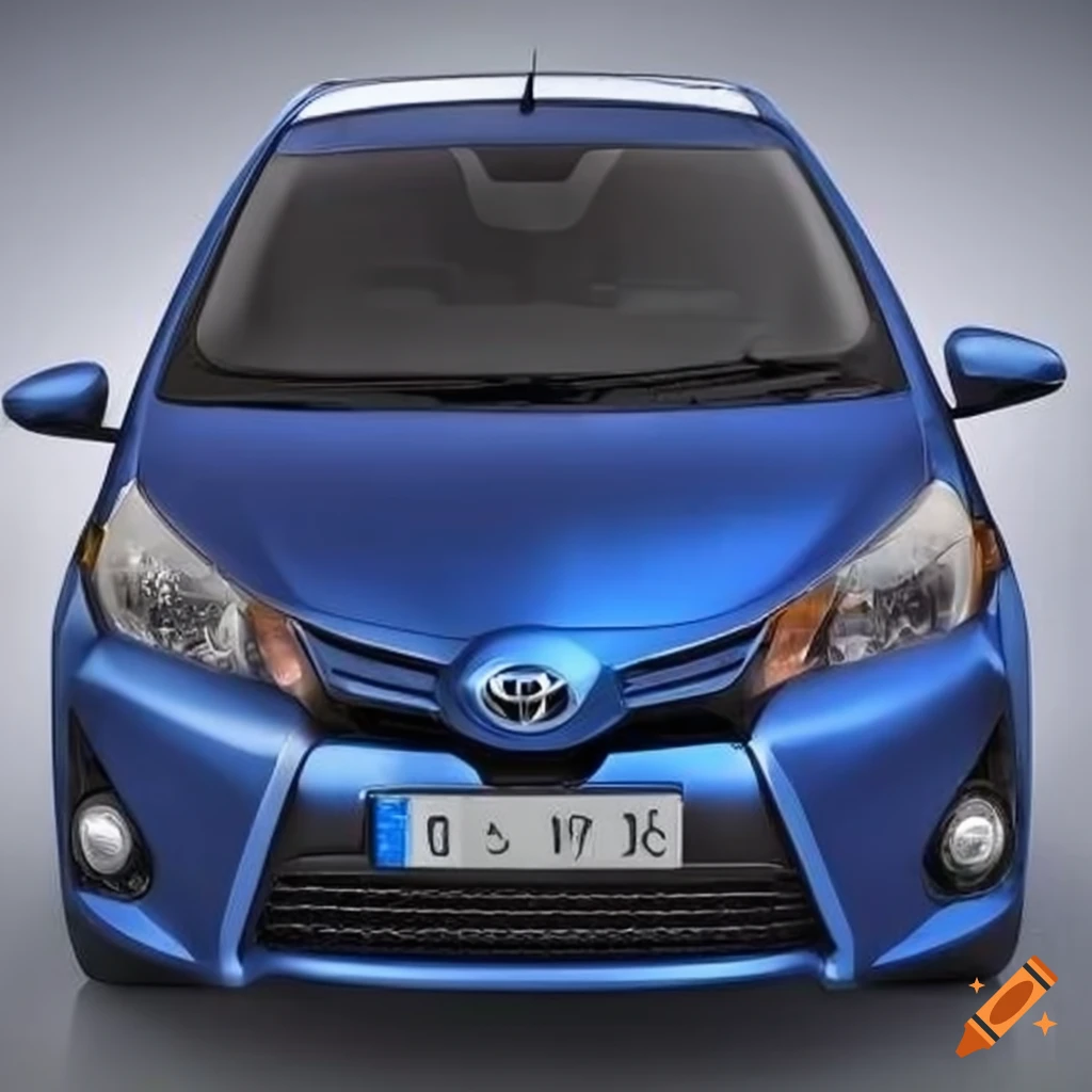 Blue toyota yaris 2016 model on Craiyon