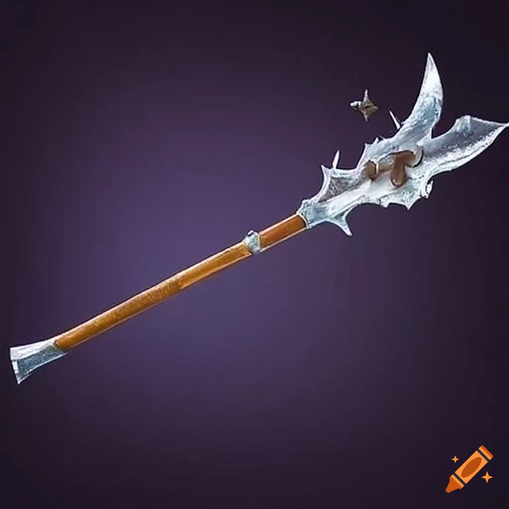 Magic perfect master halberd on Craiyon