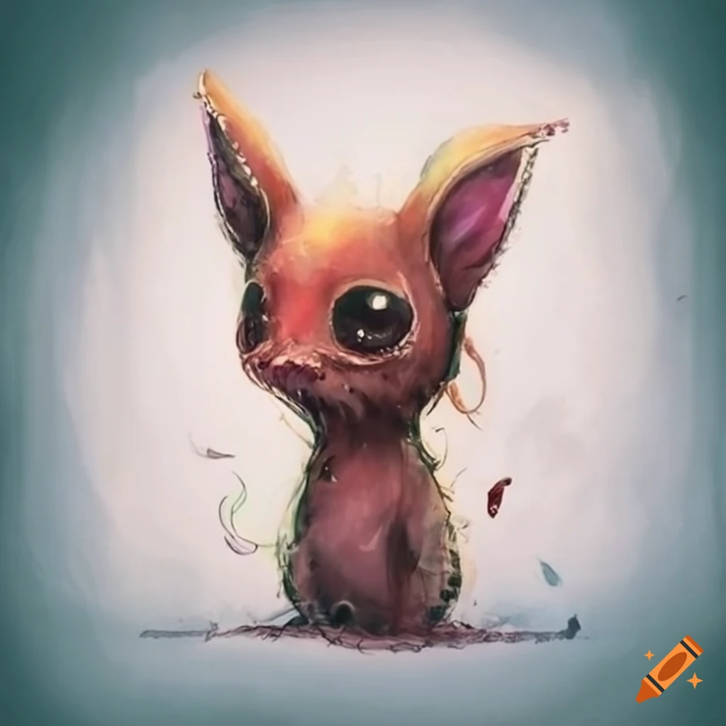 Cute creature on Craiyon