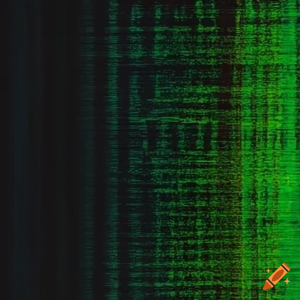 Glitch computer screen with jackson pollock art double exposure and vhs ...