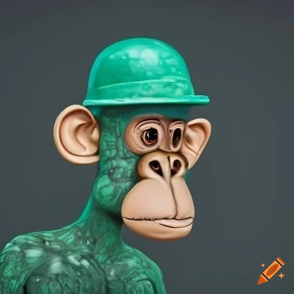 Intriguing unique bright jade cap not bored ape on Craiyon