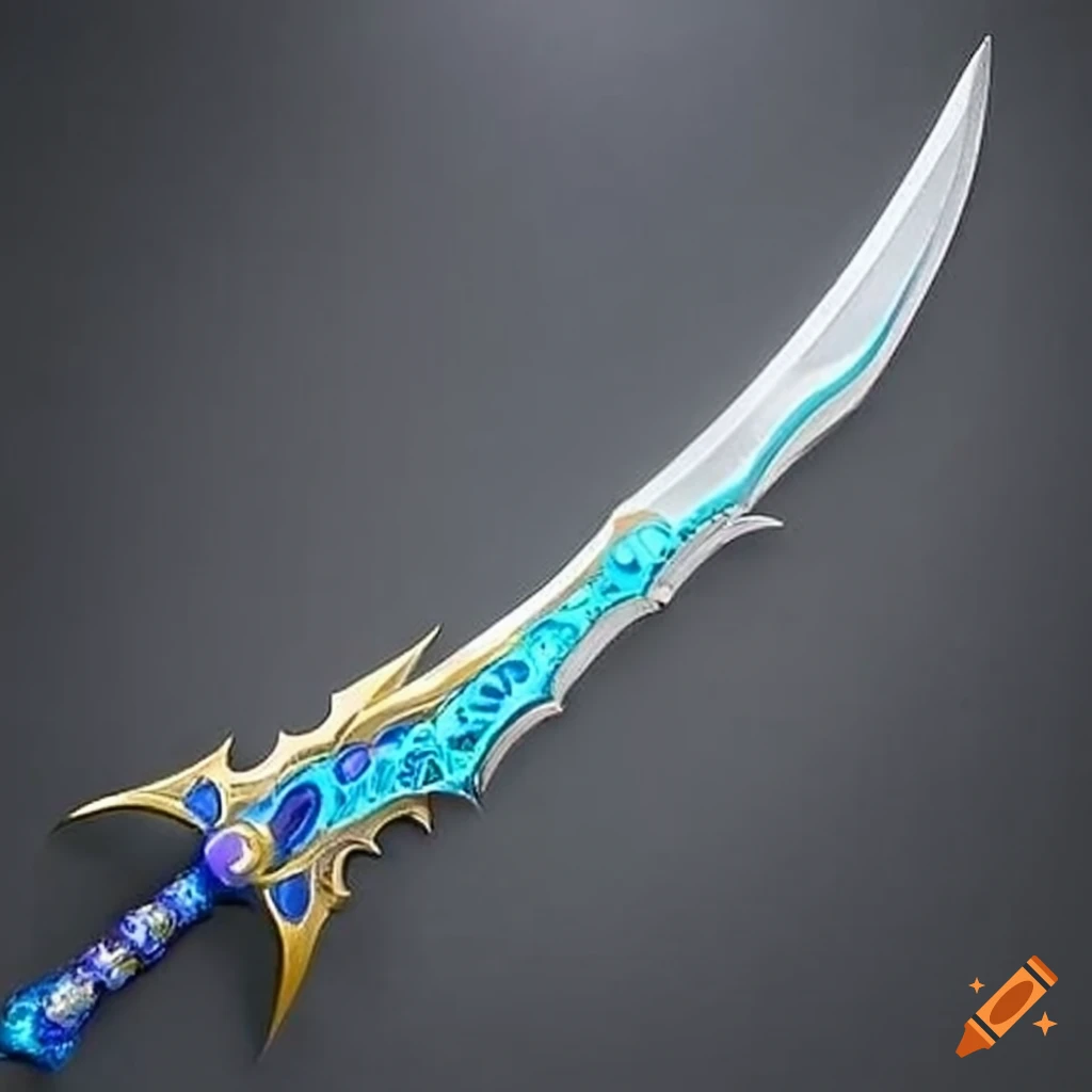 Mythic master sword with a perfect wave design on Craiyon