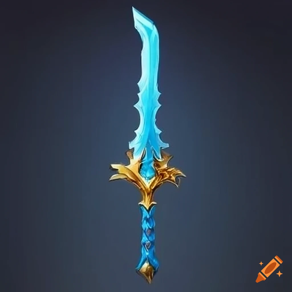 Mythic master sword with a perfect wave design on Craiyon