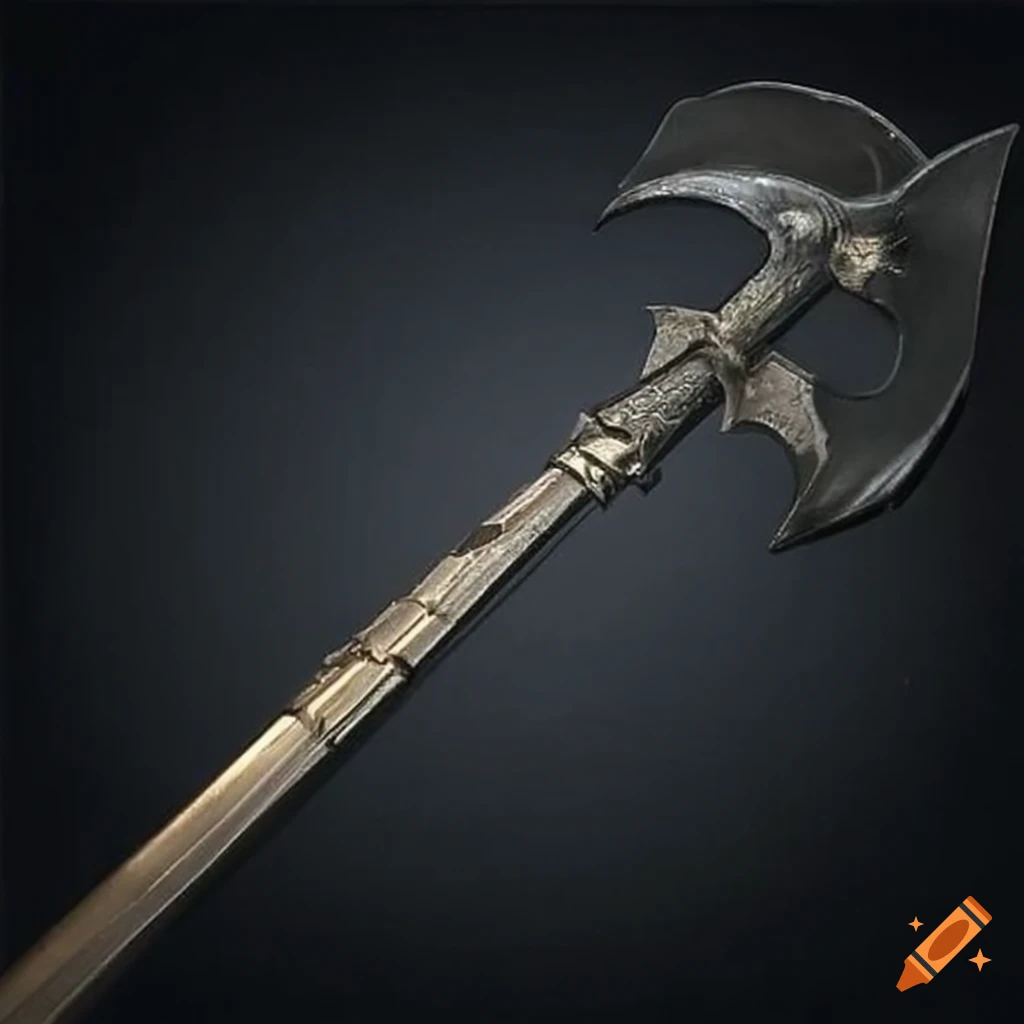 Magic perfect master halberd on Craiyon