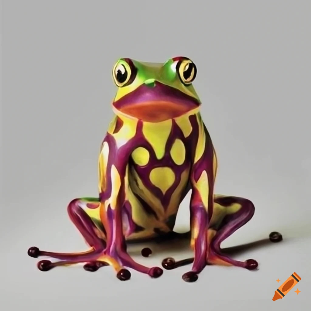 Court jester frog on Craiyon