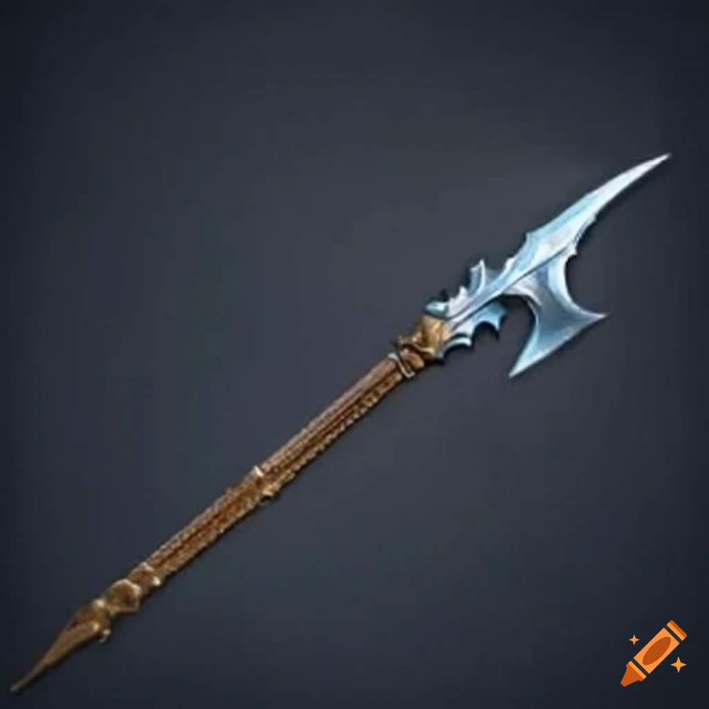 Magic perfect master halberd on Craiyon