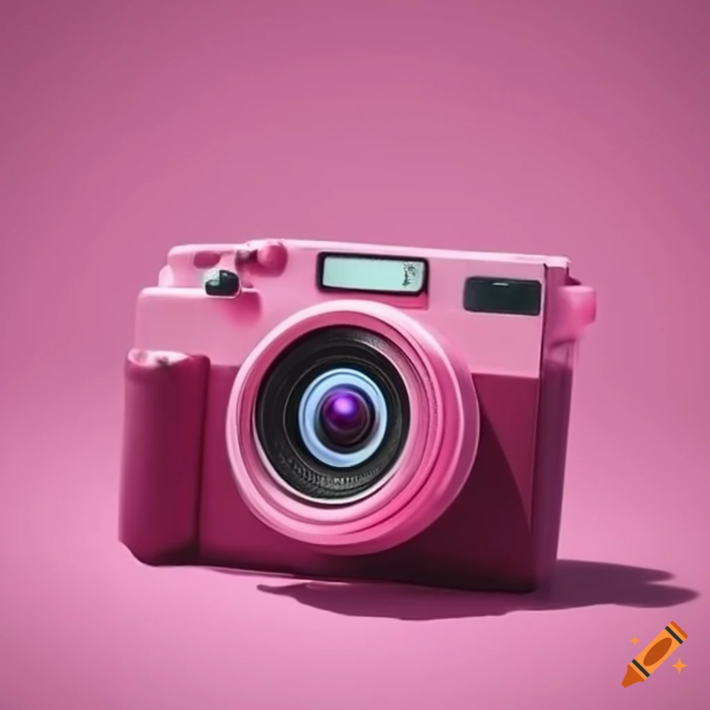 Pink camera on Craiyon