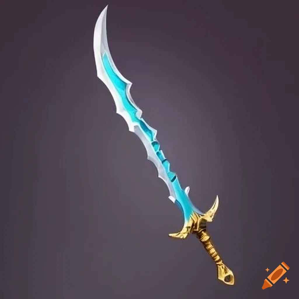 Mythic master sword with a perfect wave design on Craiyon