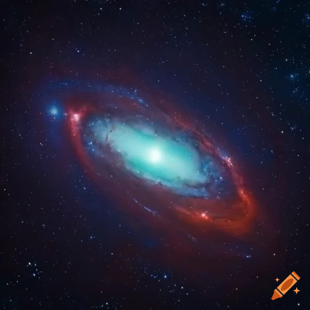 Distant galaxy filled with luminous stars on Craiyon