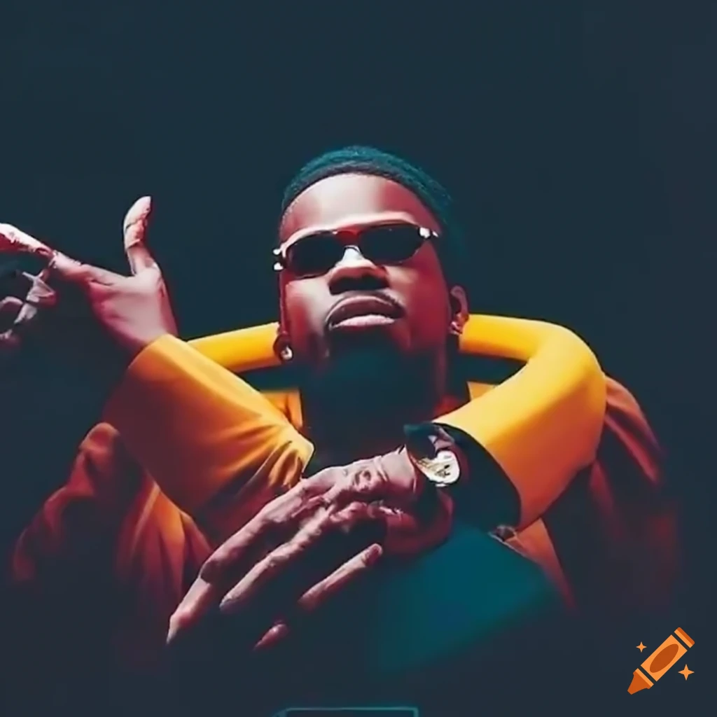 Rappers having a fancy dinner at a fast-food restaurant on Craiyon