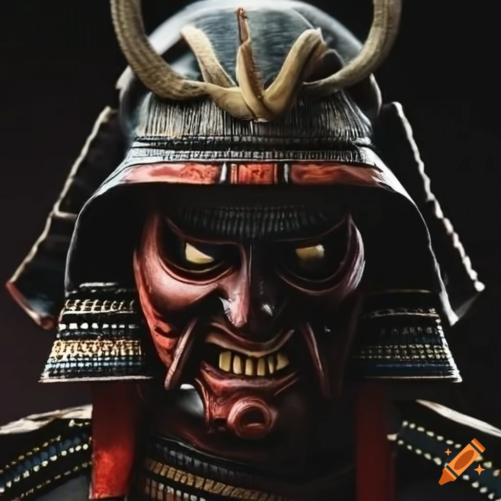Samurai mask on Craiyon