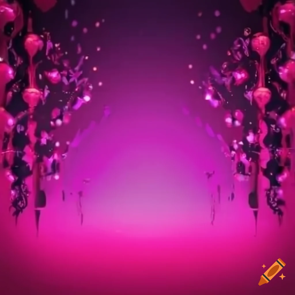 Pink karaoke background on Craiyon