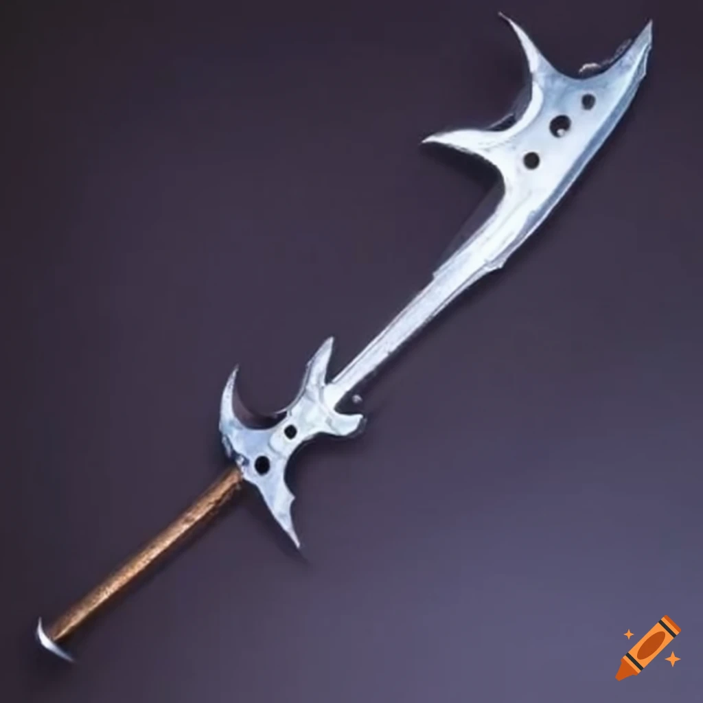 Magic perfect master halberd on Craiyon