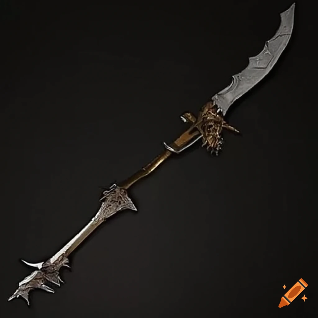 Vorpal halberd weapon on Craiyon