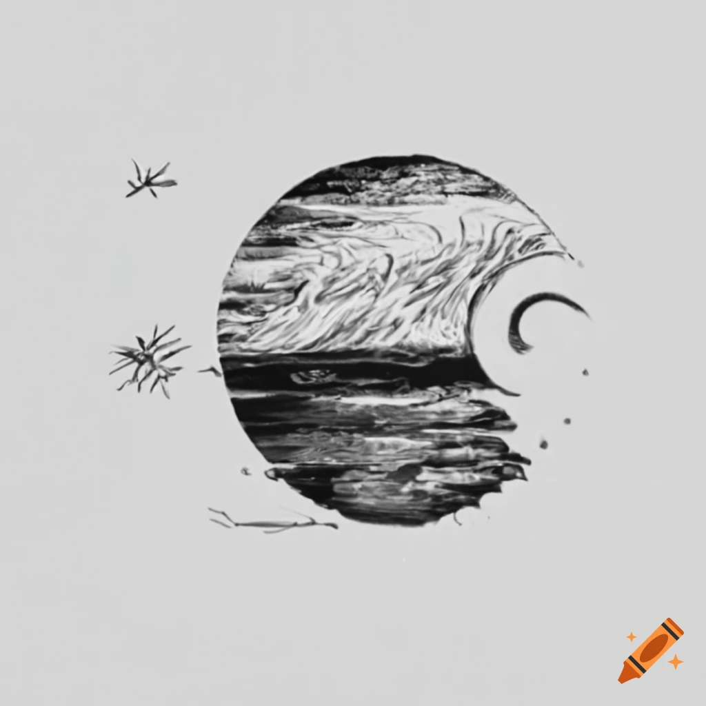 Sun shining through the water surface on Craiyon