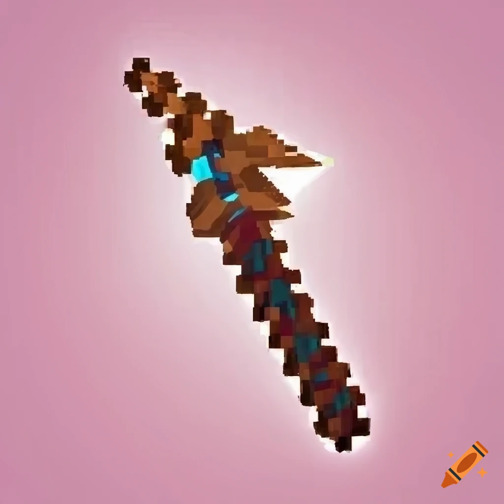 Minecraft celestiumprem blood sword on Craiyon