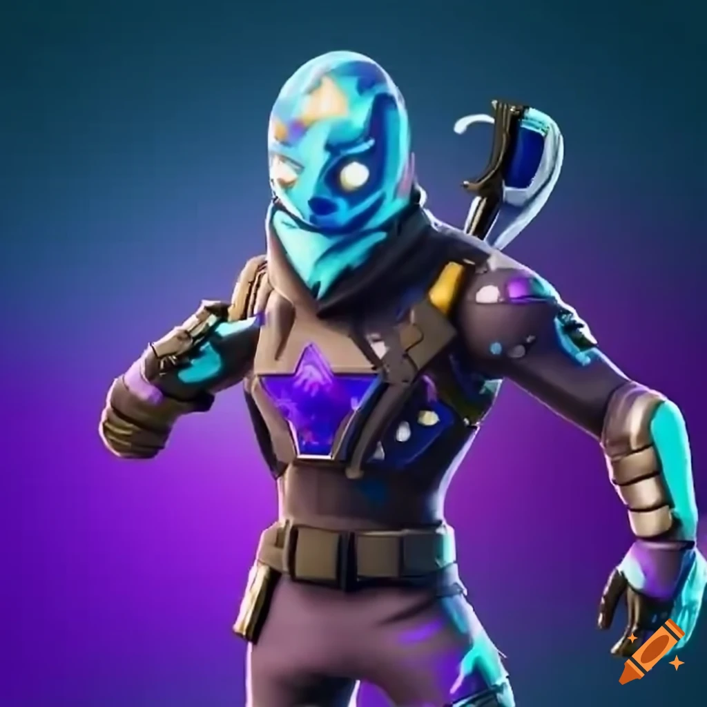 Fortnite galaxy man live streaming on Craiyon