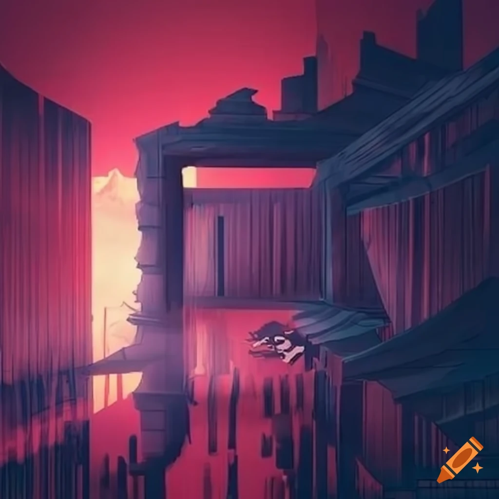 Into the void with japanese style on Craiyon