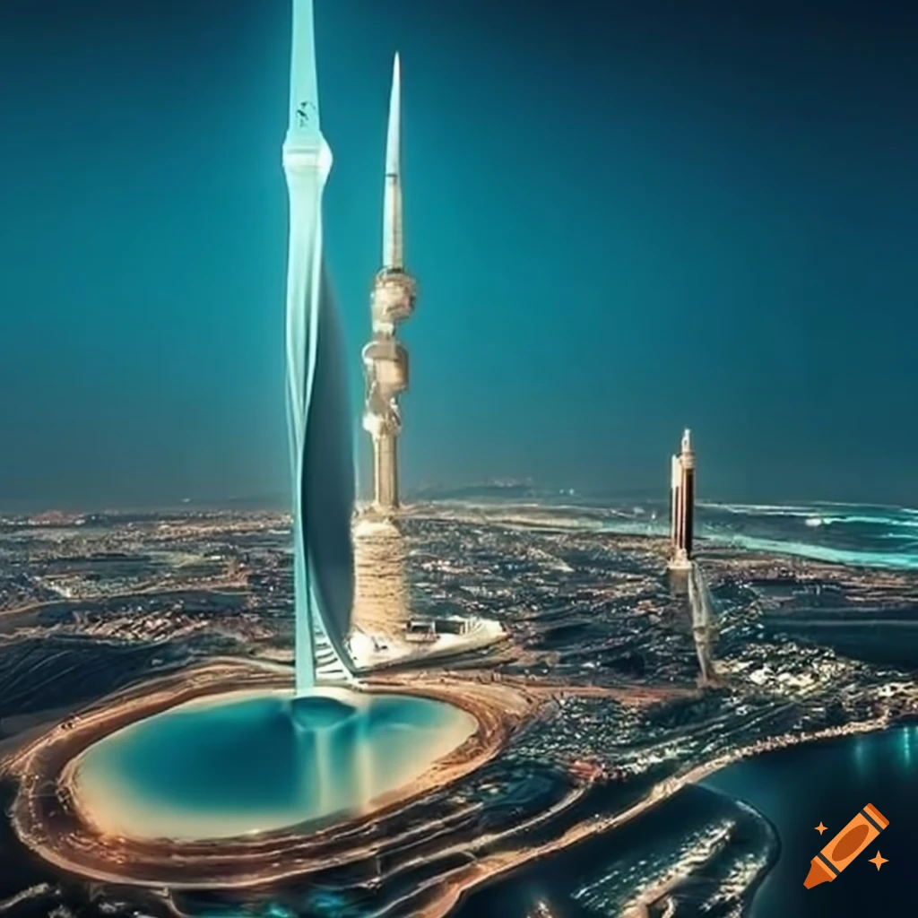 Urban skyline of kuwait in 2035 on Craiyon