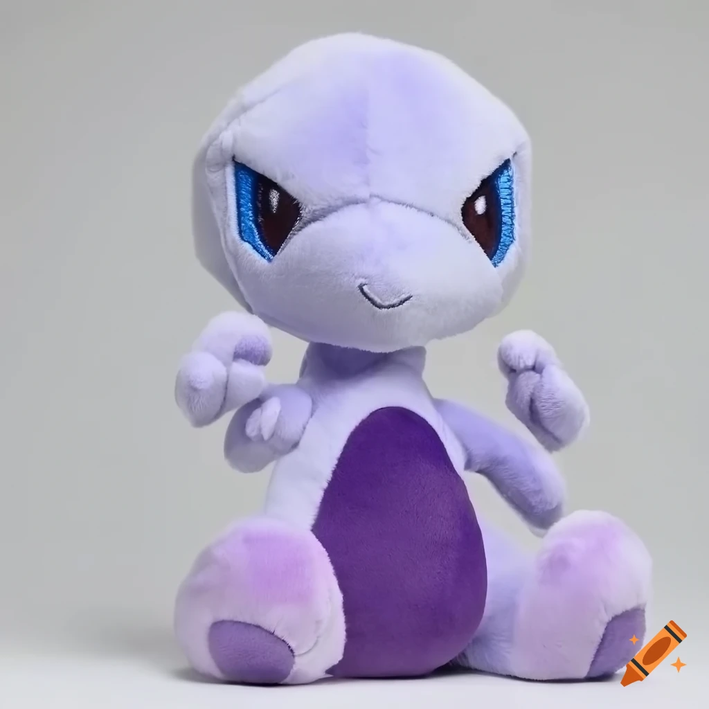 Cute mewtwo pokemon plush toy on Craiyon