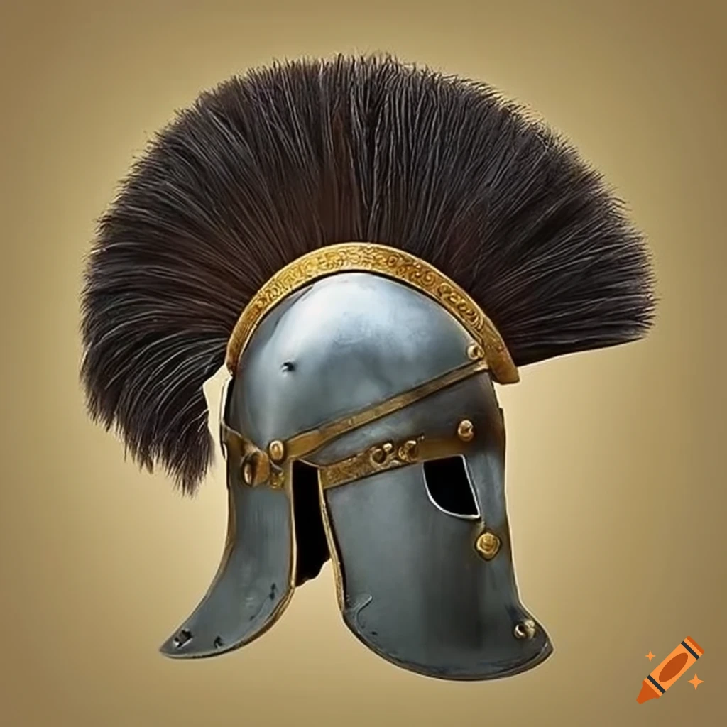 Ancient tridents and stoic weapons helmet on Craiyon