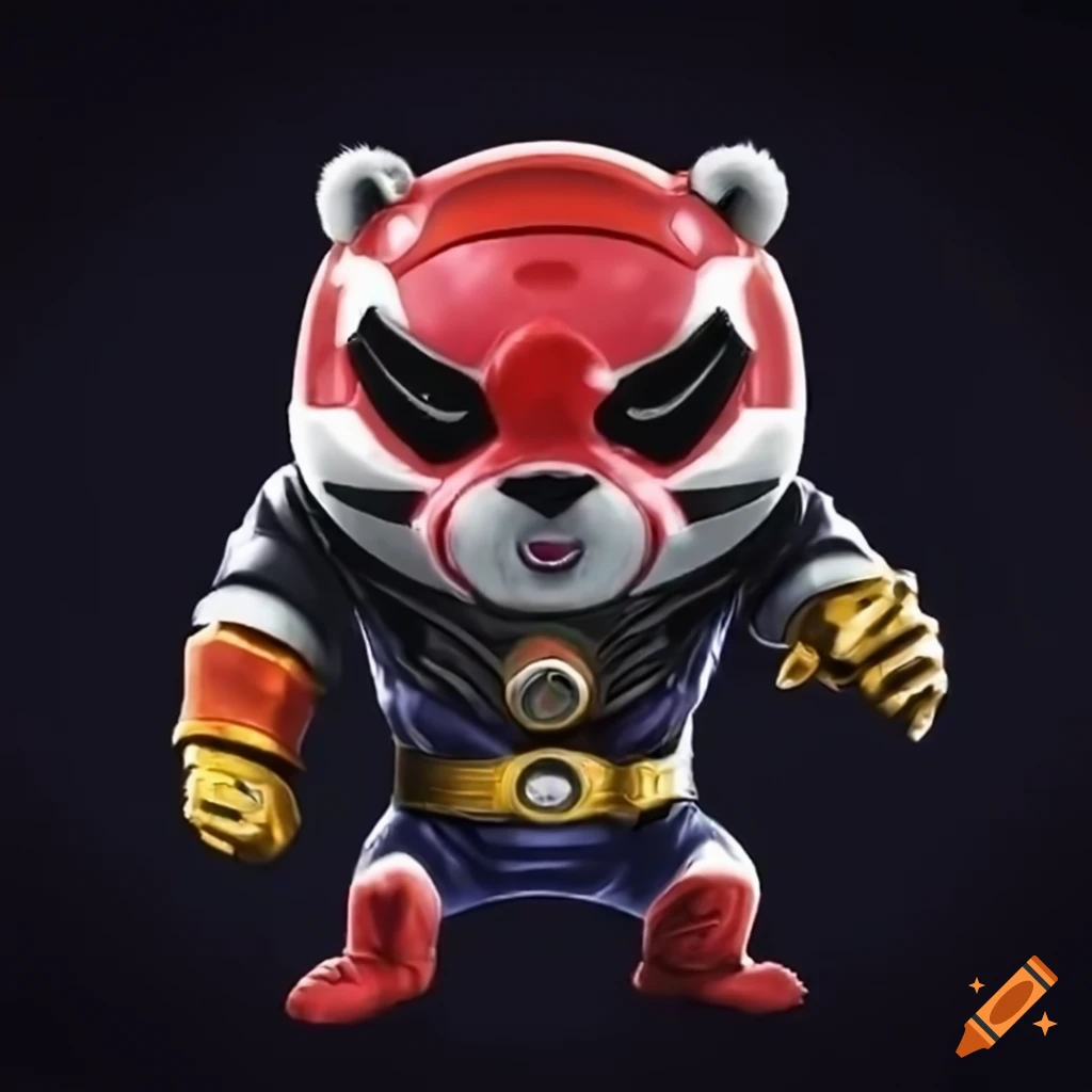 Panda power rangers on Craiyon