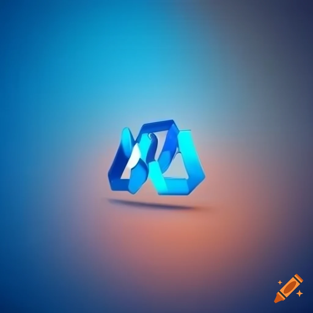 Software company logo design in aero glass style with blue, white, and ...