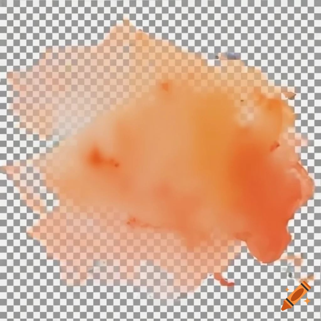 Watercolor stains on a transparent background on Craiyon
